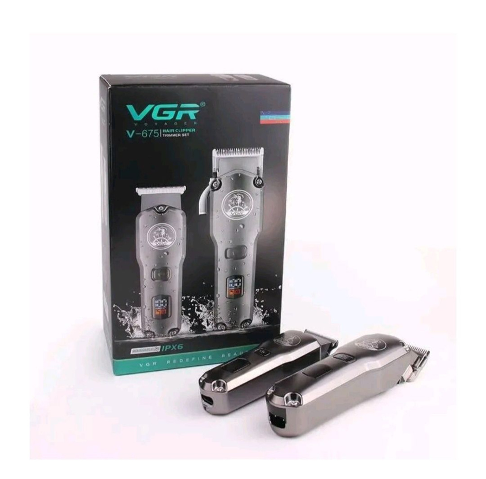 Машинка для стрижки VGR V 675, серебристый - купить по выгодным ценам в ...