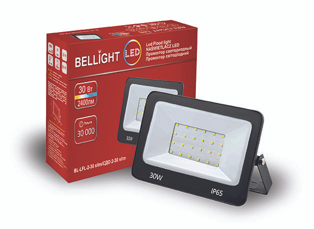 Прожектор Bellight, 30W 220V_6500К холодно-белый 6500 К - купить по ...