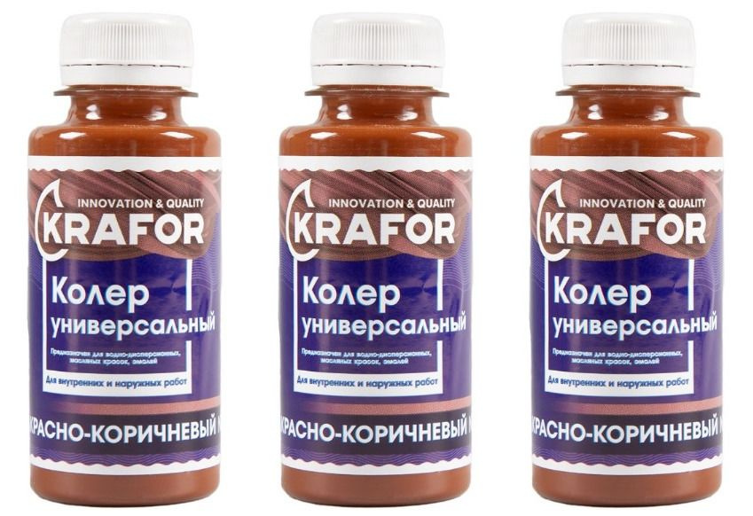 Колер Krafor красно-коричневый 100 мл - купить по низкой цене в ...