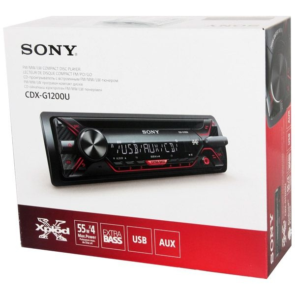 Автомагнитола SONY CDX-G1200U купить на OZON по низкой цене (873600117)