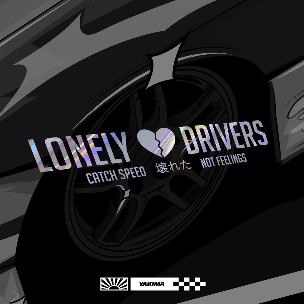 LONELY DRIVERS - JDM Голографическая наклейка на автомобиль Аниме ...