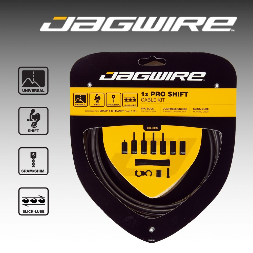 Велонабор рубашек и тросиков переключения Jagwire Pro Shift Kit 1X ...