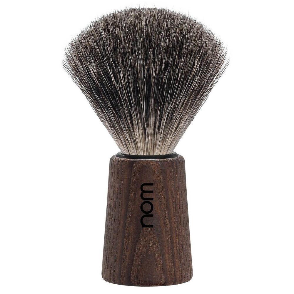 nom помазок для бритья theo pure badger hair dark ash - купить с ...