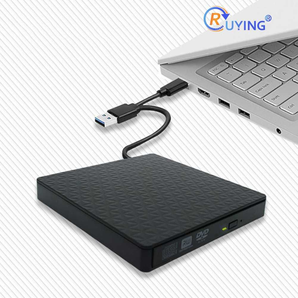 Внешний оптический привод CD / DVD-привод, двойной интерфейс USB3.0 ...