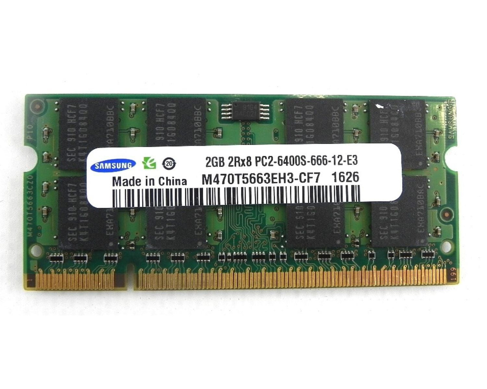 Модуль оперативной памяти Samsung Оперативная память So Dimm Ddr2 2gb