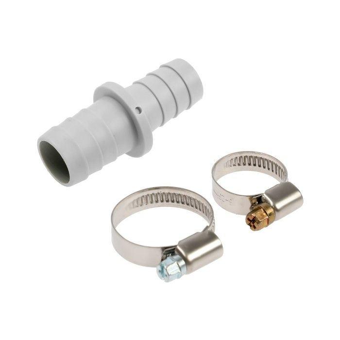 Набор Masterprof ИС.131469, для соединения шлангов d-19 х 22 мм, с 2-мя червячными хомутами, 2 ...