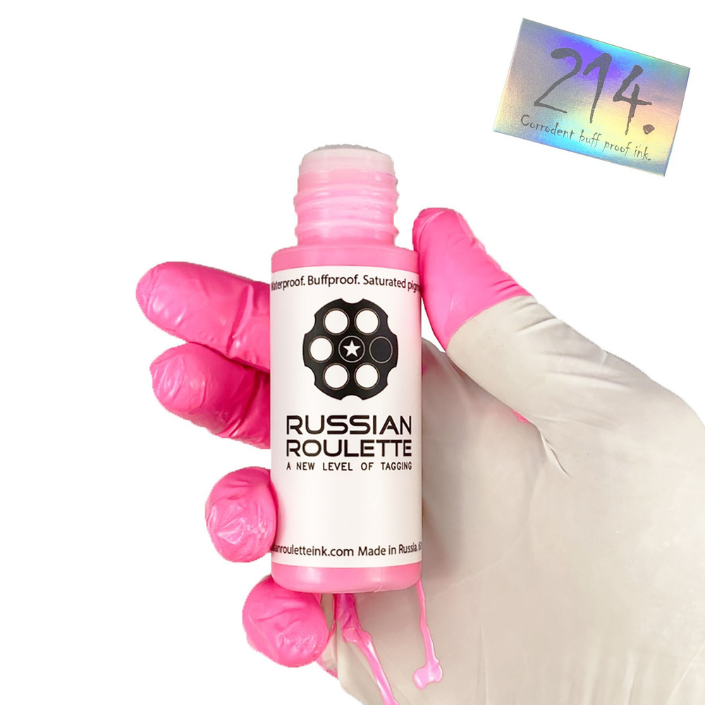 Маркер-сквизер 17мм "Russian Roulette" Violet Red paint, 60ml by 214ink ...