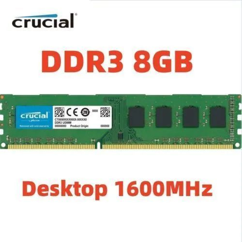 Модуль оперативной памяти Crucial Ddr3 8gb 1600mhz Desktop8 ГБ Ddr3