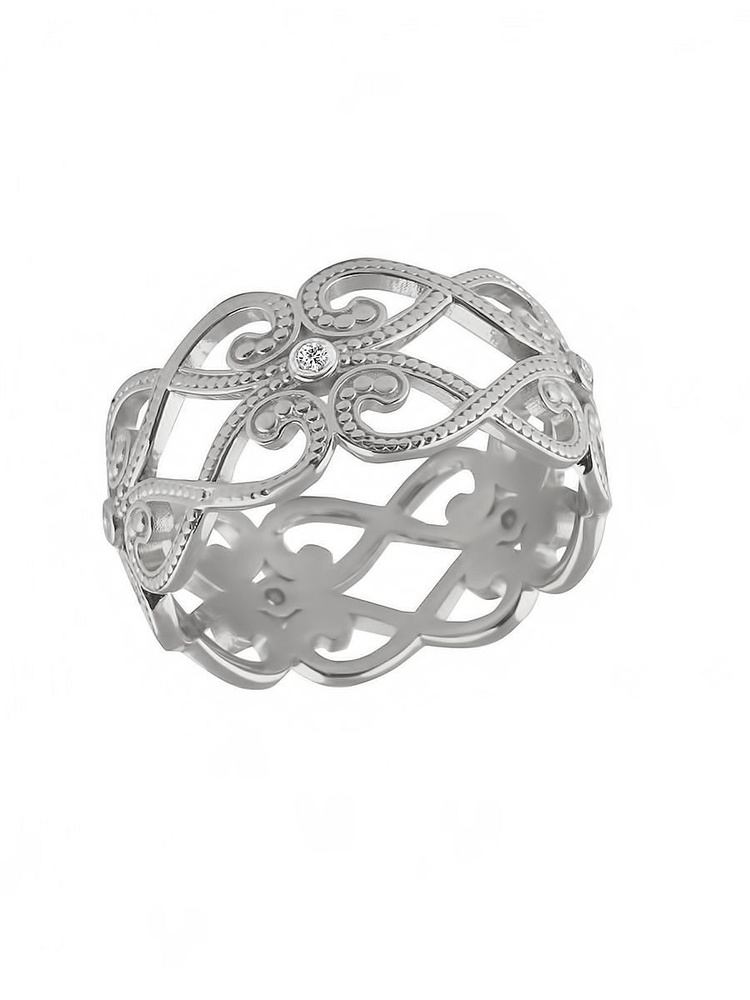 G.st. ЮВЕЛИРНЫЙ ЗАВОД ЗОЛОТОЙ СТАНДАРТ Кольцо из белого золота с ...