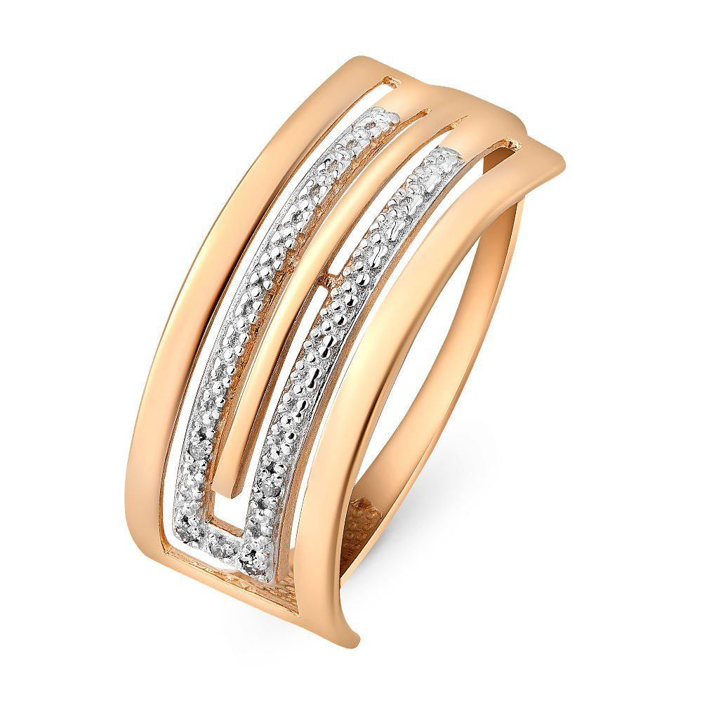 585GOLD Кольцо с бриллиантами из красного золота 585 пробы - купить с ...
