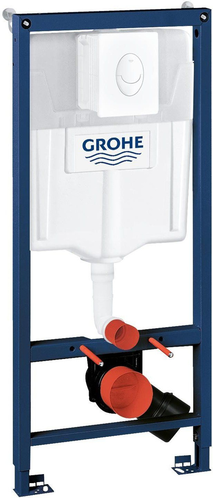 Инсталляция для унитаза Grohe Rapid SL 38722001 с белой клавишей ...