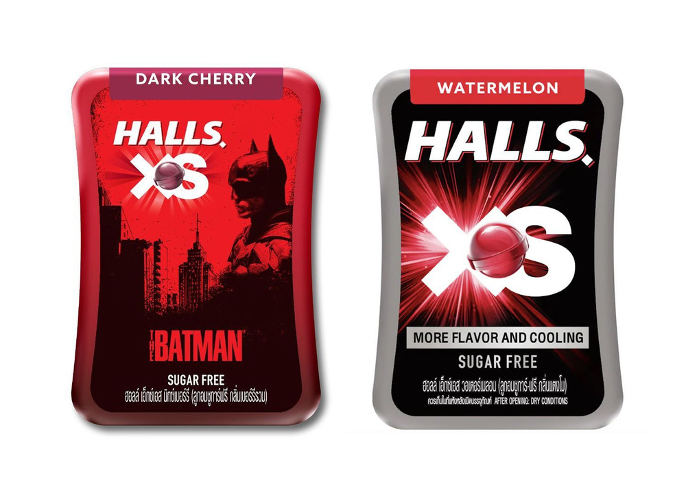 Halls XS Леденцы из Таиланда Холлс Бэтмен Dark Cherry Batman and ...