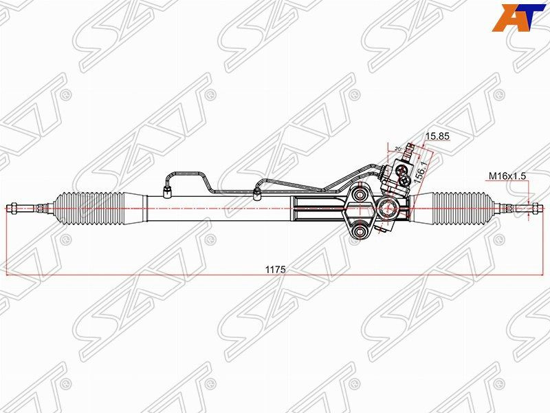 Рейка рулевая для Мицубиси Паджеро 4 2006-2022, Mitsubishi Pajero 4 ...