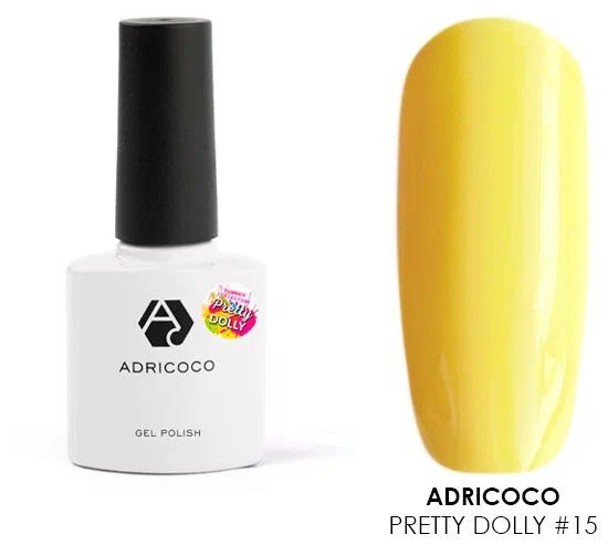 ADRICOCO Гель-лак Pretty dolly, 8 мл, 15 неоновый цитрусовый - купить с доставкой по выгодным ...