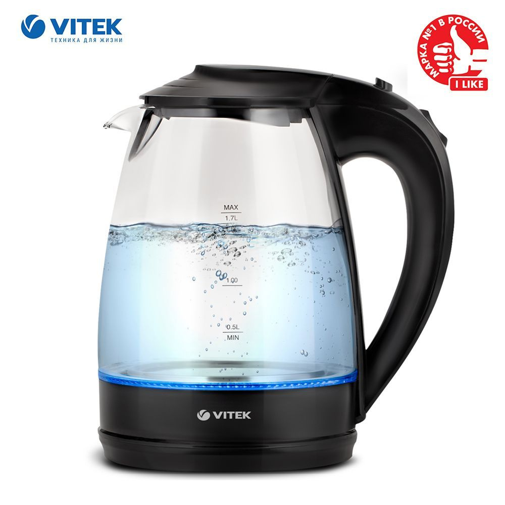 Купить электрический чайник VITEK 1122 Чайник, Пластик/стекло по низкой ...