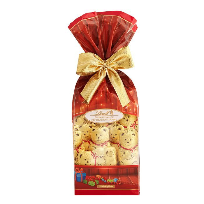 LIndt mini TEDDY мини-мишки из молочного шоколада, игрушки на елку ...