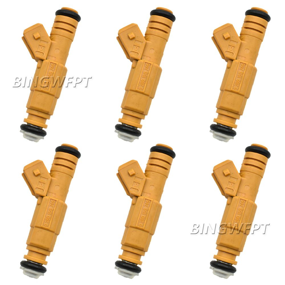 6шт 0280155746 топливные форсунки TJ XJ YJ ZJ US для Jeep Cherokee ...
