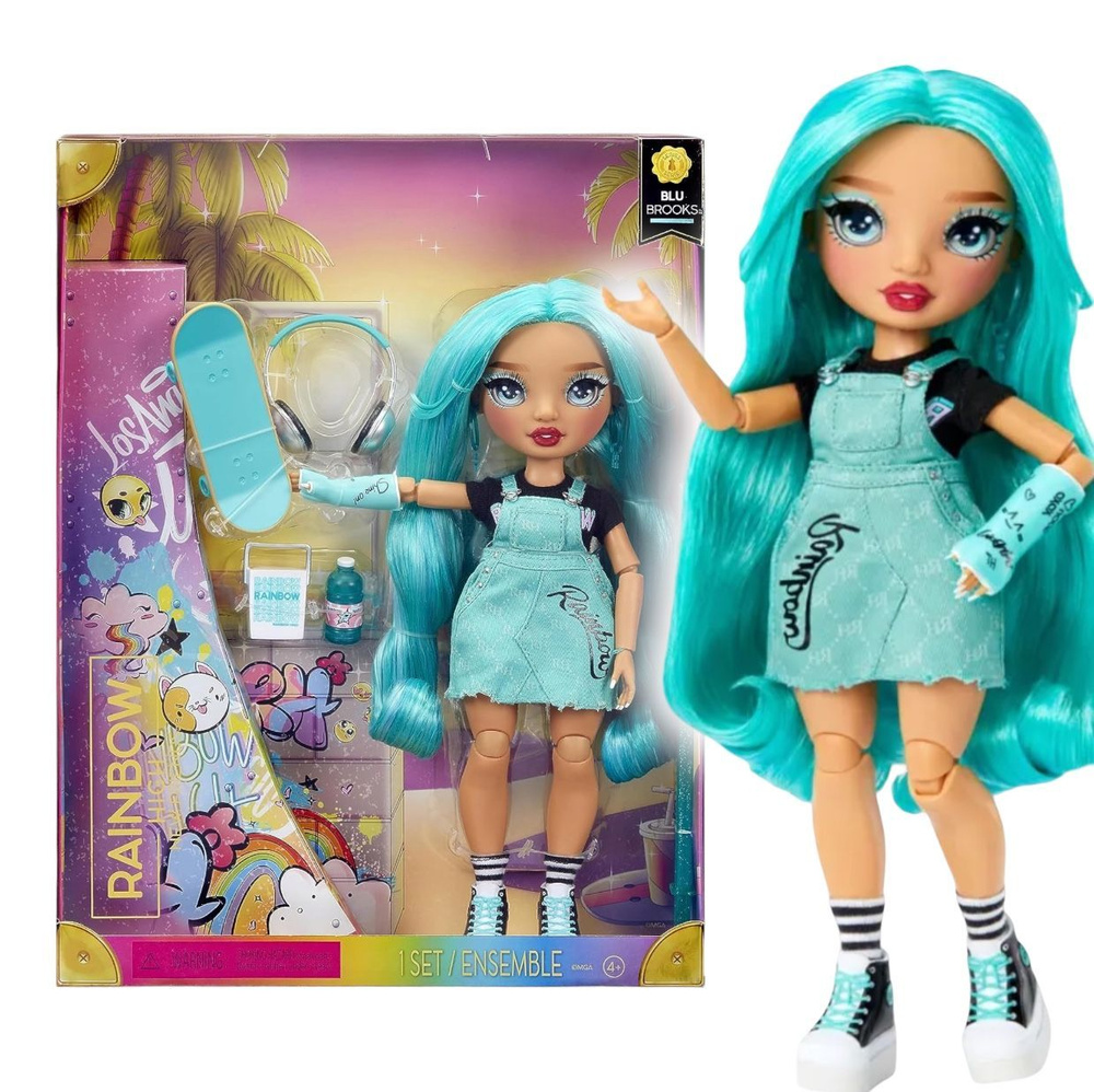 Кукла Rainbow High Blu Brooks Teal "New Friends"- Рейнбоу Хай Блу Брукс ...