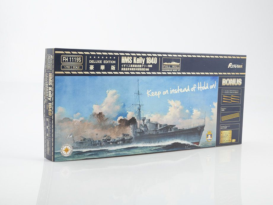 Сборная модель судна FLYHAWK HMS Kelly 1940 Deluxe Edition, масштаб 1/ ...