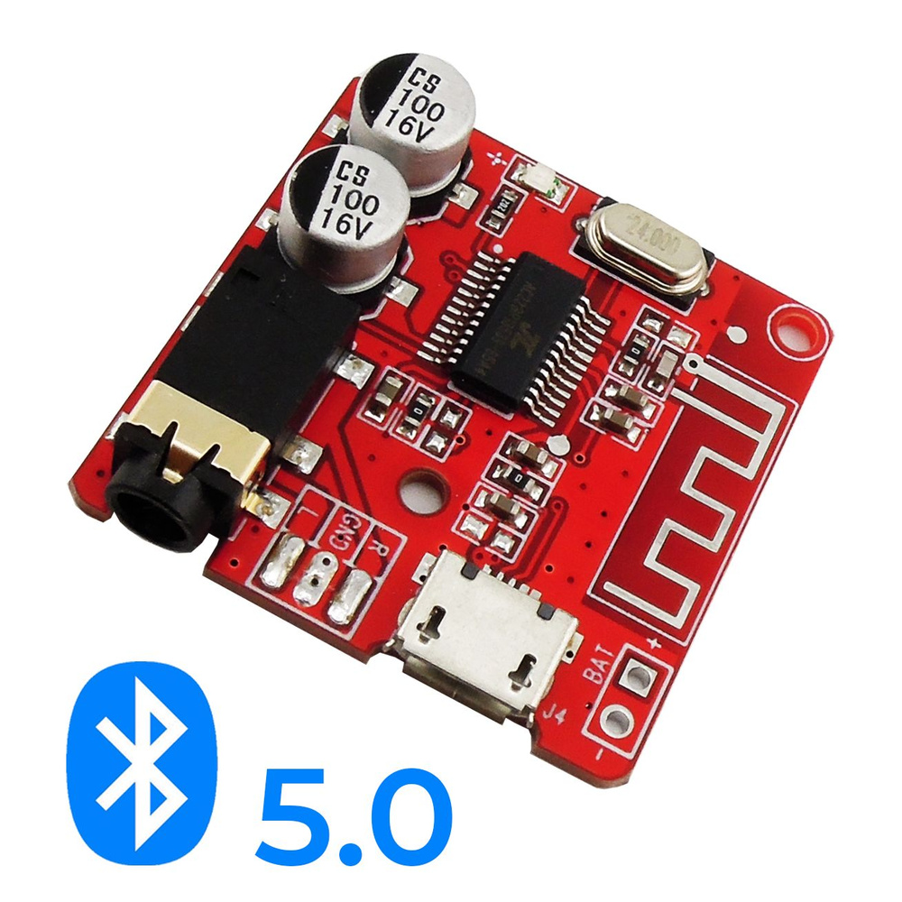 Модуль MP3 - Bluetooth 5.0 плата (декодер, стерео, аудиоприемник ...