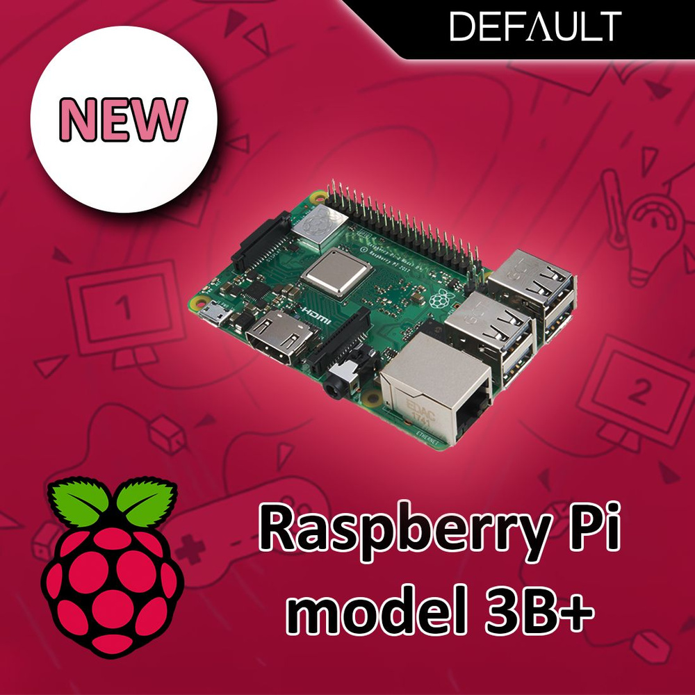 Микрокомпьютер Raspberry Pi Plate - купить по низким ценам в интернет-магазине OZON (1163024745)