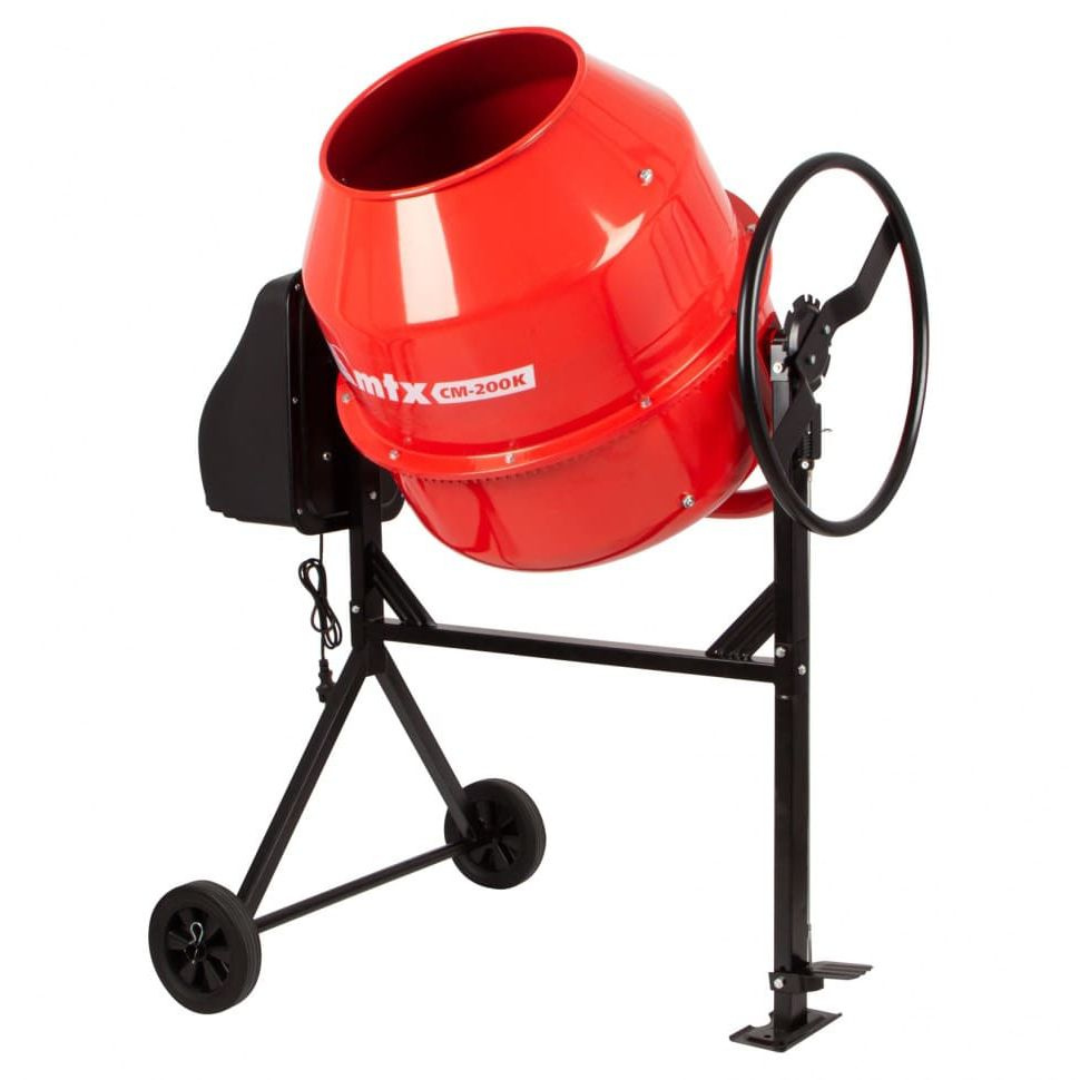 Бетономешалка MTX СМ-200К (900 Вт, 200 л, чугун) - купить с доставкой ...