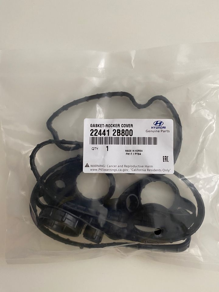 Прокладка клапанной крышки двигателя Hyundai арт.224412B800 (22441 ...