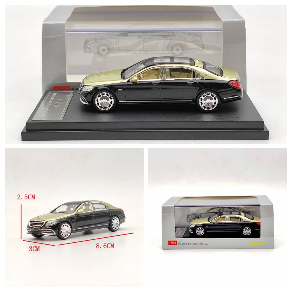 Машинка модель Master 1:64 Mercedes-Benz W126/W222 Maybach S680 Low ...