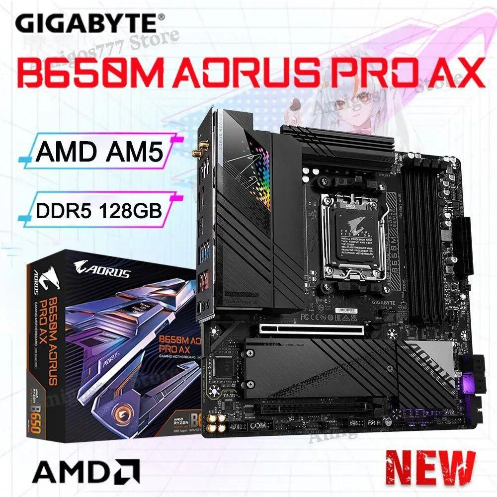 Материнская плата Gigabyte B650M AORUS PRO AX купить по низкой цене с доставкой и отзывами в ...