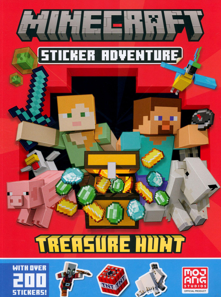 Minecraft Sticker Adventure. Treasure Hunt. Майнкрафт - купить с ...