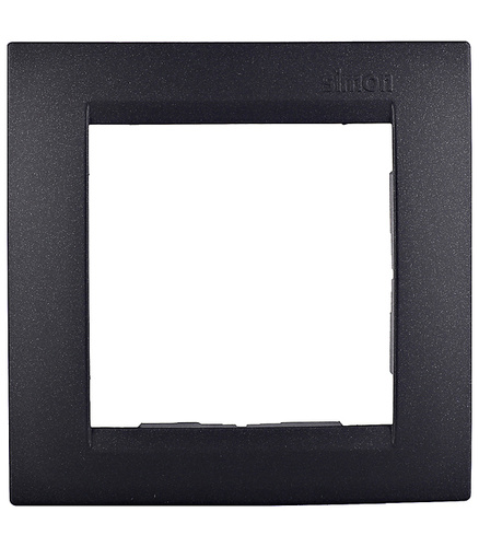 Рамка Simon 15 1500610-038 одноместная универсальная графит - купить по ...