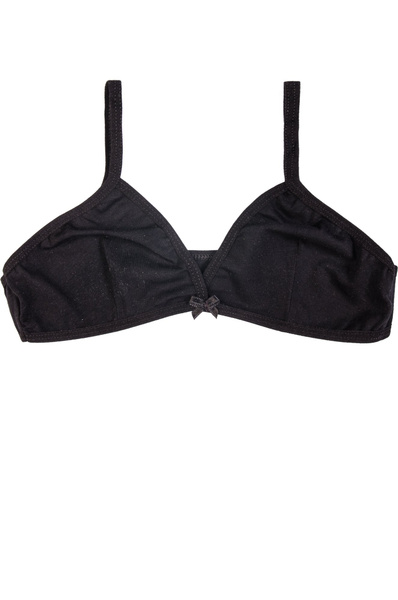 Бюстгальтер Девочки Donella, размер 164 черный Трикотаж Офисный/школьный Турция Однотонный ...