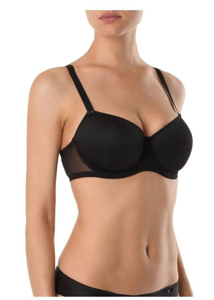 Бюстгальтер Женский Conte формованная чашка, размер 80D черный Полиамид, Полиэстер Беларусь ...