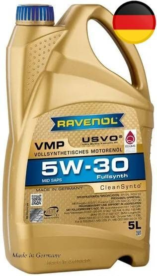 Масло моторное RAVENOL Vmp Sae 5W-30 Синтетическое 5 л 1111122-005 ...