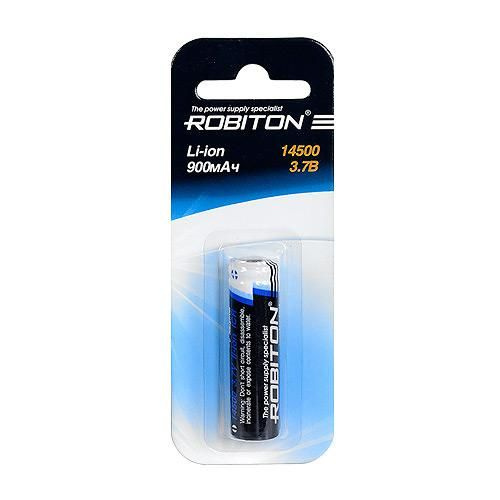 Аккумулятор Robiton 14500 900mAh Protected 3.7V Li-ion BL1 (с защитой) Li-ICR900-14500, 1шт ...