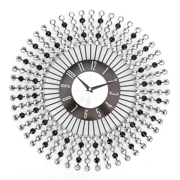 Винтажные настенные часы из кованого железа немые не тикающие подвесные часы для домашнего