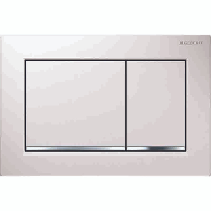 Кнопка смыва Geberit Omega30 белый, хром - купить инсталляцию по ...