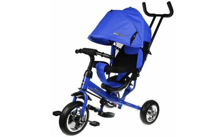 Велосипед трехколесный детский с ручкой Moby Kids Comfort 10x8 EVA ...