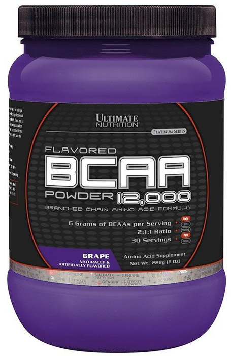 Ultimate Nutrition BCAA 12000 Powder, БЦАА в порошке, спортивное ...