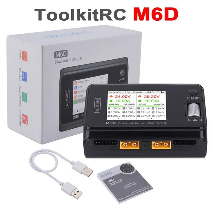 ToolkitRC M6D MINI Интеллектуальное зарядное устройство постоянного ...