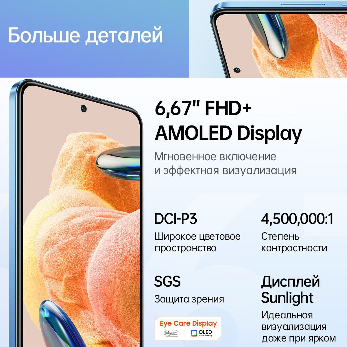 Смартфон Xiaomi Redmi Note 12 Pro (2209116AG) 256 ГБ 8 ГБ Серый 6.67 ...