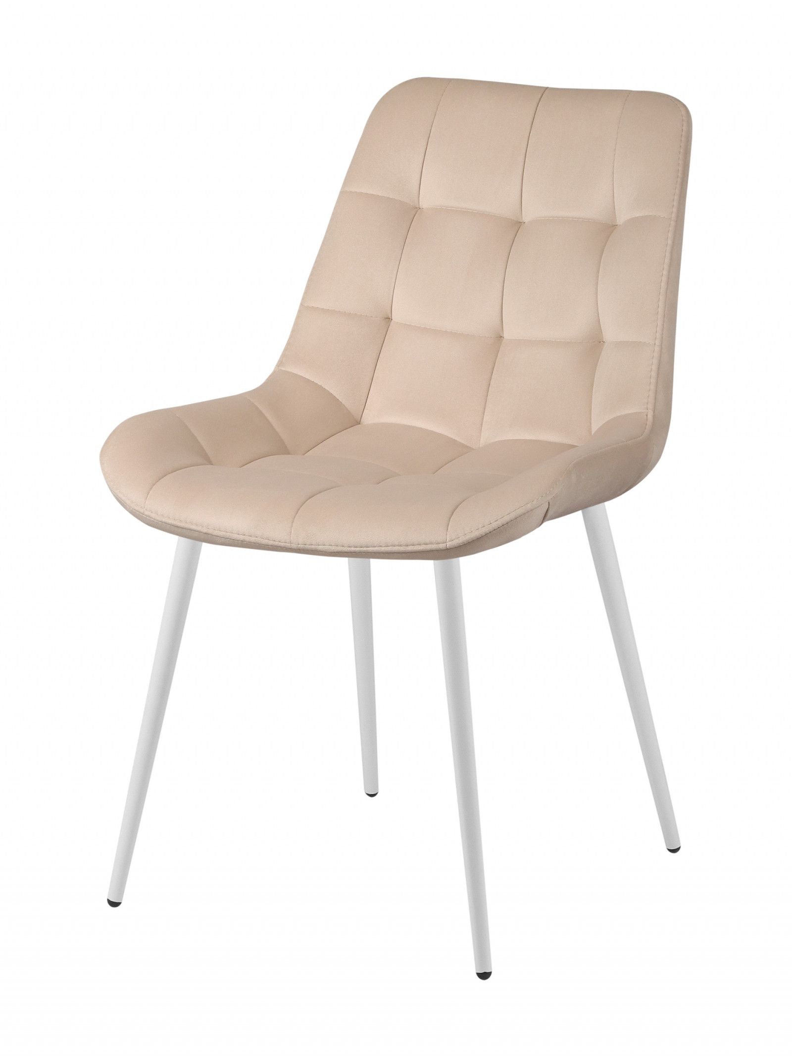 Ambe Стул на металлокаркасе Эйден кремовый, каркас белый купить на OZON ...