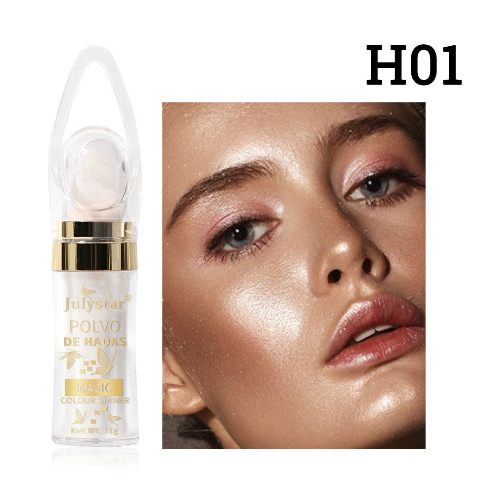 Пэт Pink Body Highlight Powder Лицевая осветляющая тонкая и блестящая ...