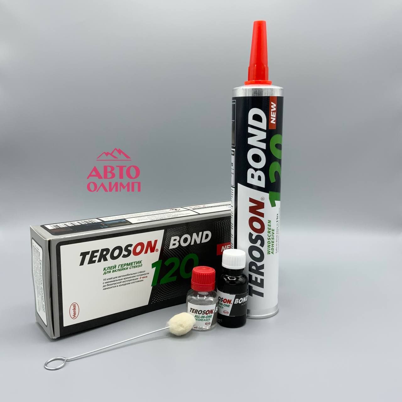 Набор для вклейки автомобильных стекол Teroson Bond 120, 4 предмета ...