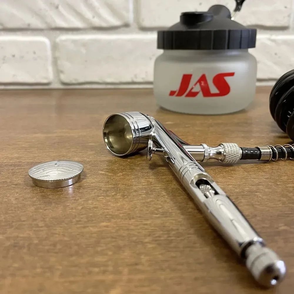 Универсальный набор для аэрографии Jas 1931F с держателем (компрессор мощностью 10 Вт, ручка ...