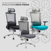 Кресло компьютерное EVOLUTION ERGO PRIME Black, Синхромеханизм, Газлифт 4 класса, 150 кг купить ...