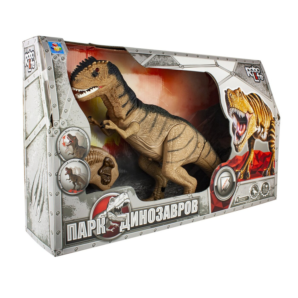 ДИНОЗАВР 1TOY Игрушка интерактивная Ругопс ИК пульт, свет, звук - купить с доставкой по выгодным ...