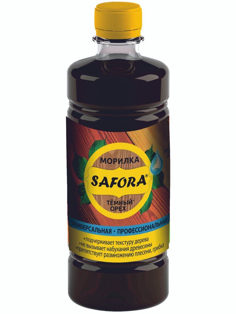 Морилка для дерева профессиональная спиртосодержащая SAFORA, цвет ...