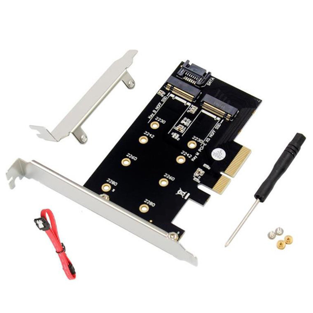 Адаптер M.2 PCIe на базе SATA B-ключ к карте преобразователя PCI-E 3.0 ...