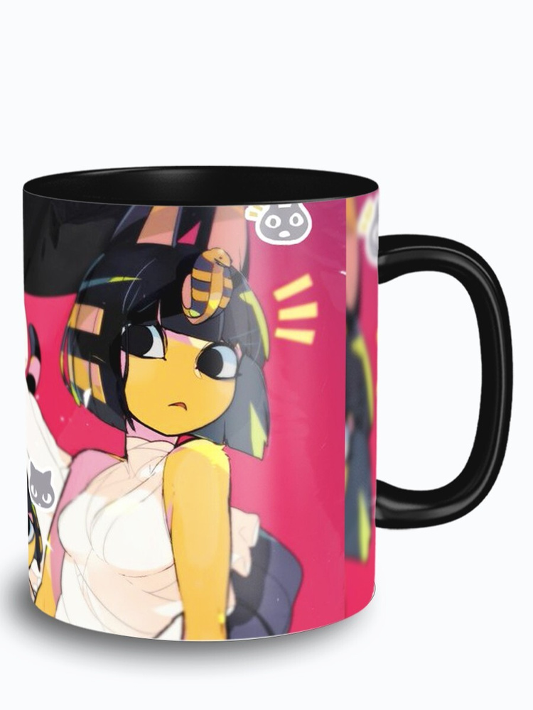 Кружка "мемы анкха ankha animal crossing, энимал кроссинг - 5772", 350 ...